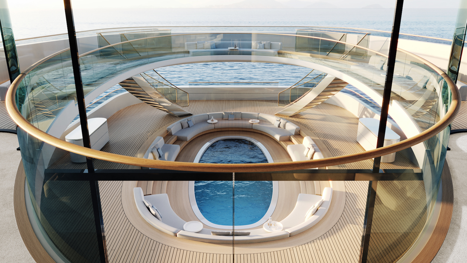 Amazing pool aboard superyacht concept Pure © Feadship — Yacht Charter ...