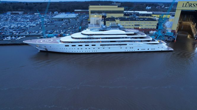 Lürssen launches 160-metre luxury mega yacht Project Blue — Yacht ...