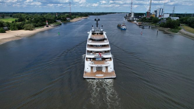 160m Lurssen mega yacht BLUE delivered — Yacht Charter & Superyacht News