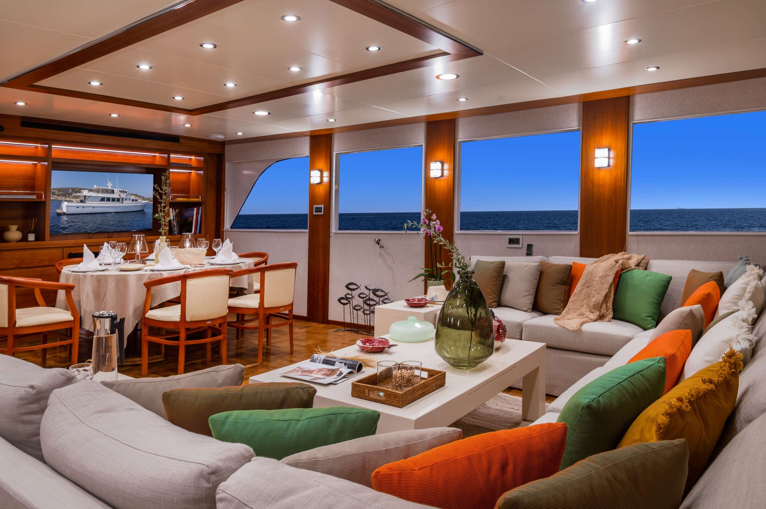 Main salon lounge — Yacht Charter & Superyacht News