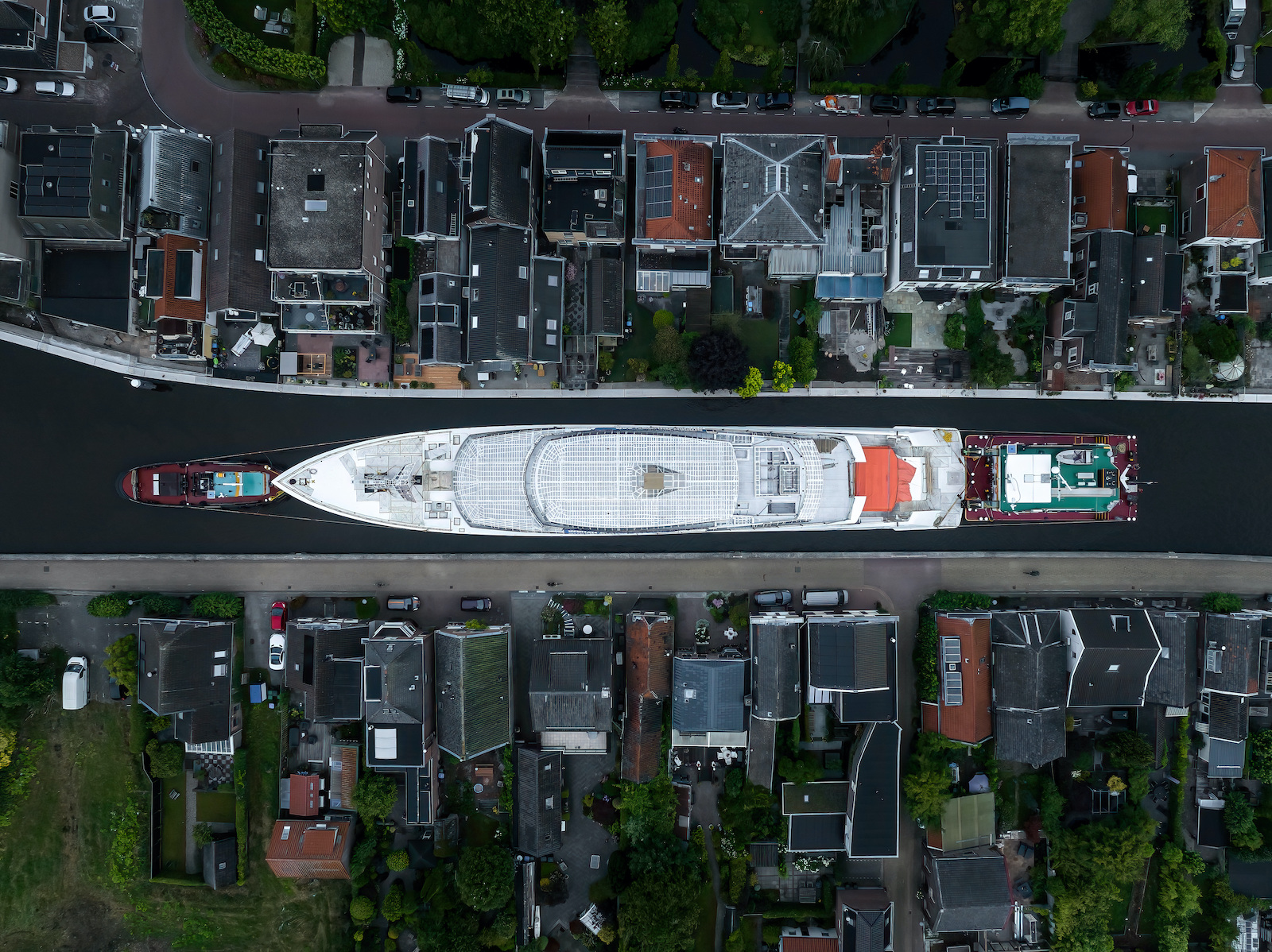 aerial view of Project 825 - Photo © Feadship — Yacht Charter ...