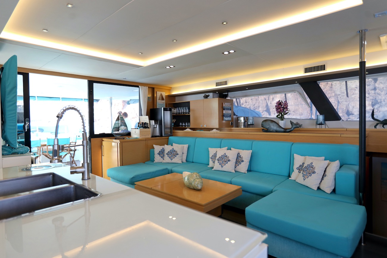 Interiors of catamaran yacht LIR — Yacht Charter & Superyacht News