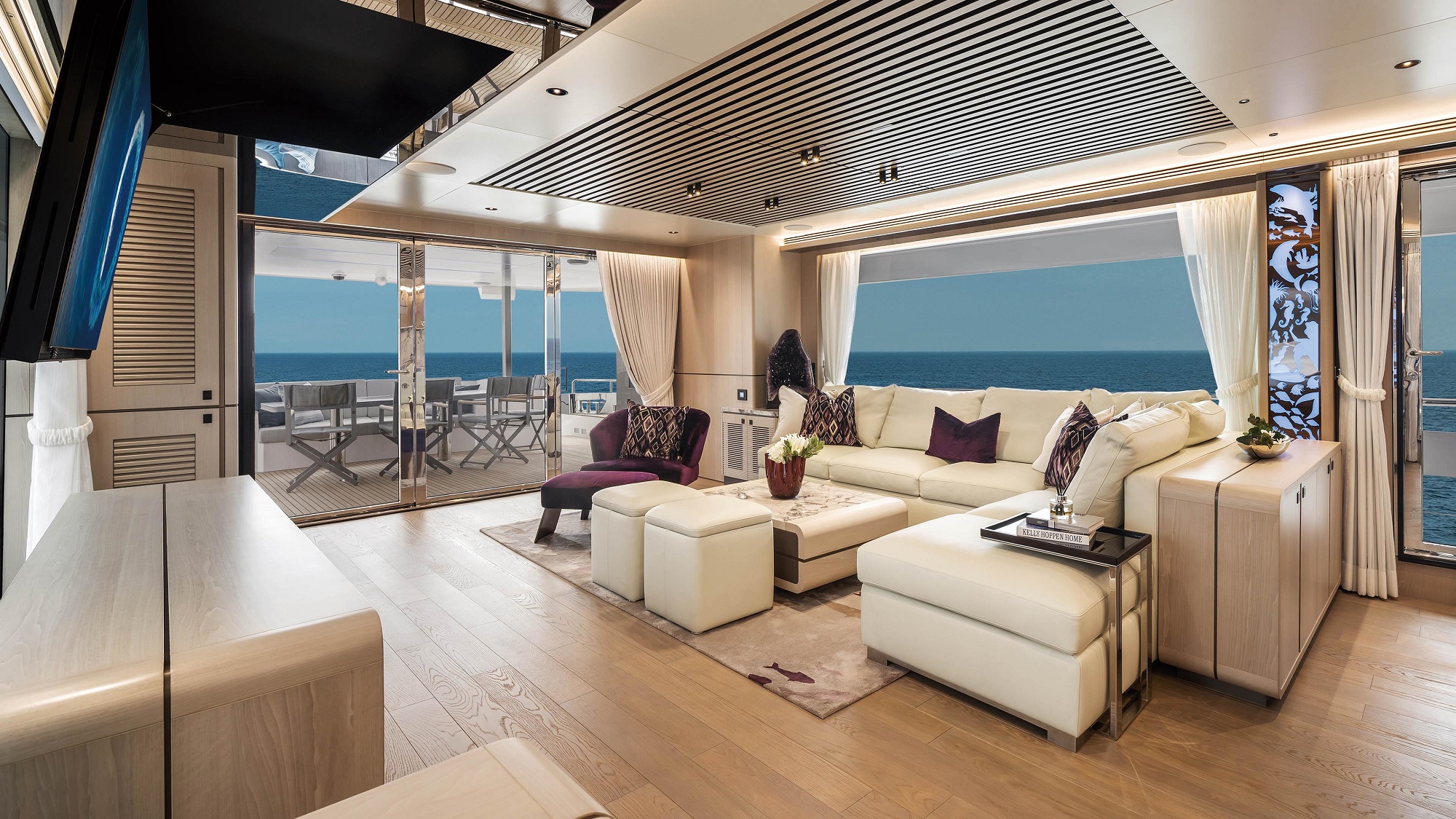 Main salon lounge — Yacht Charter & Superyacht News